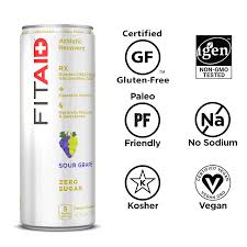 RX FitAid Sour Grape Zero Sugar Recovery 12oz – Highlands Organic Market