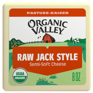 Organic Valley Raw Jack Style Cheese 8oz – Highlands Organic Market